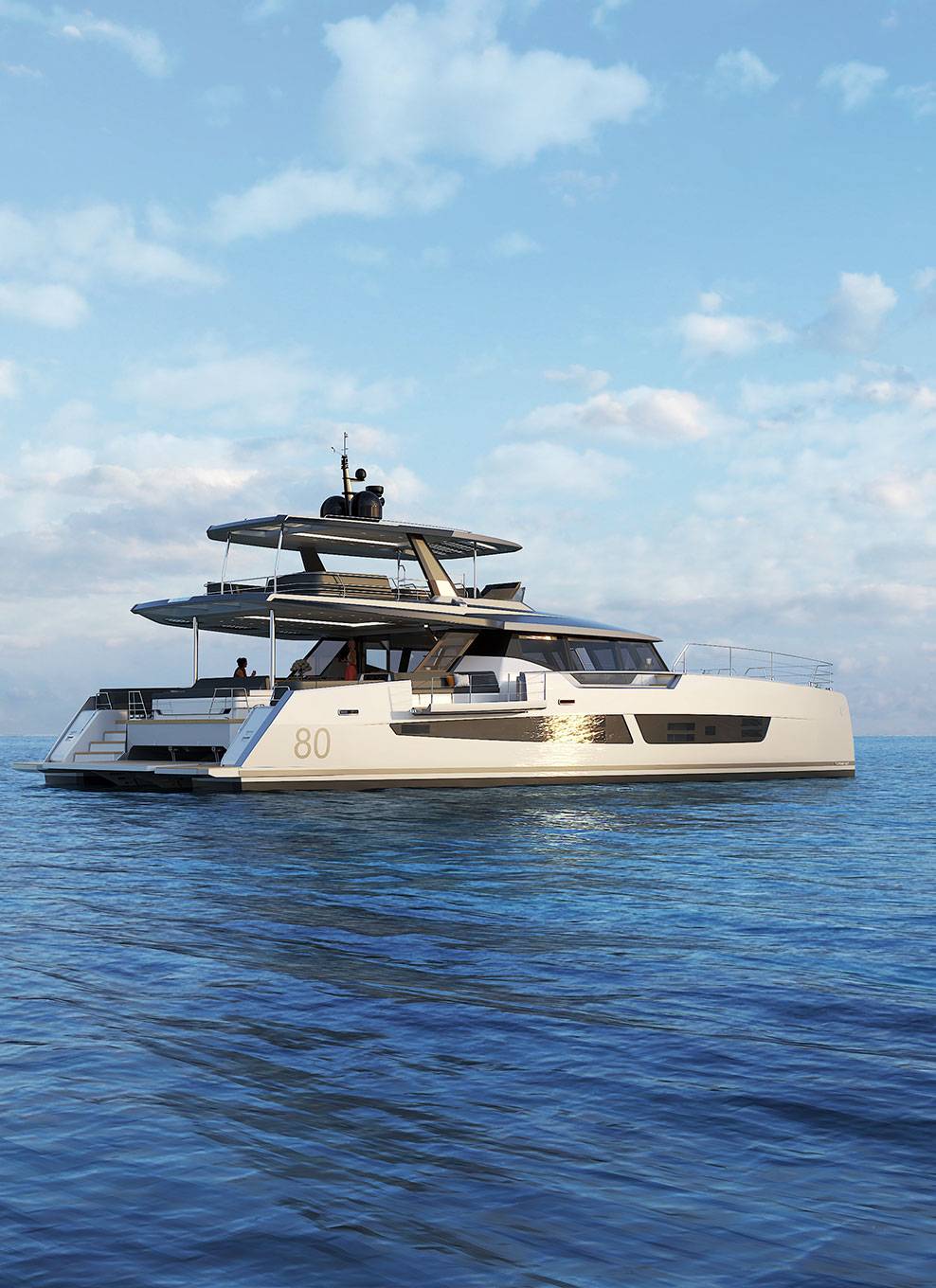 Catamaran Yacht - Fountaine Pajot dévoile son luxueux Power 80